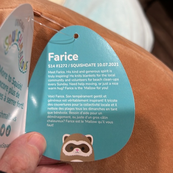 Squishmallows | Toys | Squishmallows Nwt Farice The Ferret 4 | Poshmark